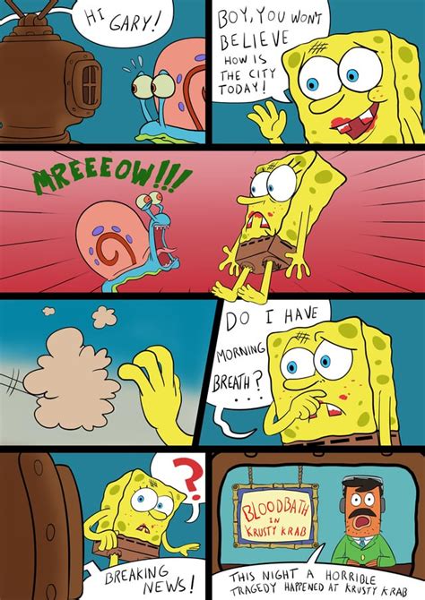 First 4 Pages Of My Spongebob As Werewolf Fancomic Part 2 R Spongebob