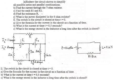 solved a redraw the circuit shown to simplify all possible series and