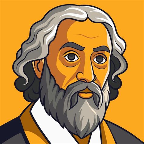 라빈드라나트 타고르 터 일러스트레이션 카와이 프리미엄 Ai 생성 벡터