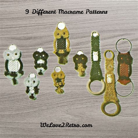 435 owl macrame pattern etsy
