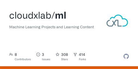 Github Cloudxlabml Machine Learning Projects And Learning Content