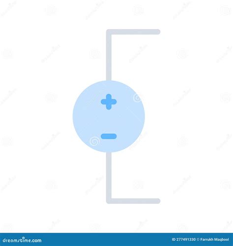 Dc Voltage Source Icon Vector Image Stock Vector Illustration Of