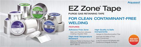 Purge Gas Retaining Tape For Welding Aquasol Purging Products Purging