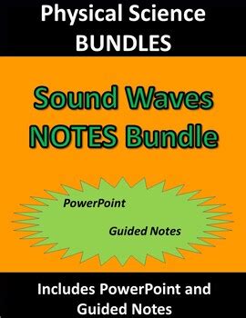 Physical Science Sound Waves PowerPoint Guided Notes Bundle By Chem Queen