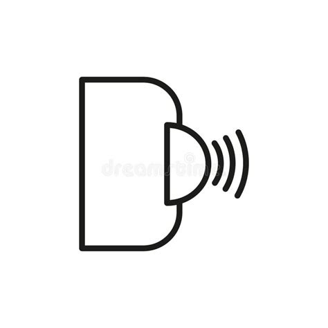 Sensor Icon Flat Line Symbol Set Stock Illustration Illustration Of