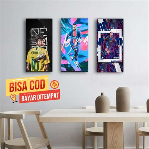 Kayu Neymar Wood Poster Wall Decoration 15x30cm Shopee Philippines
