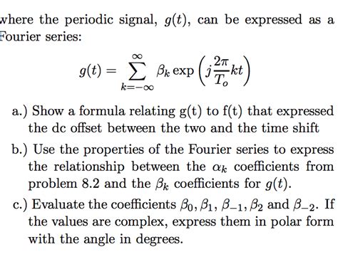 Solved BC The Periodic Waveform G T Shown Below Is Re Chegg