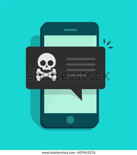 Back Malware Notification On Mobile Phone Stock Vector Royalty Free 605963276 Shutterstock