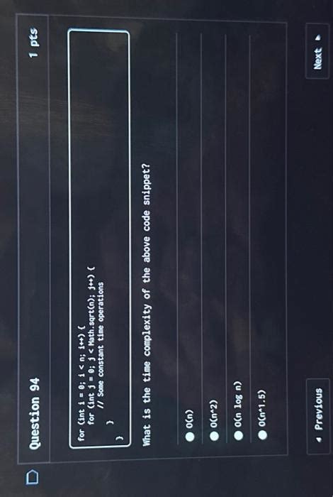 Solved Question 94 1 Pts For Int I0i