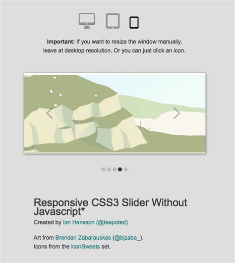 Css3 Slider Without Javascript Responsiveslidercss3 Javascript Sliders