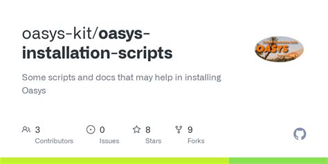 GitHub Oasys Kit Oasys Installation Scripts Some Scripts And Docs That May Help In Installing