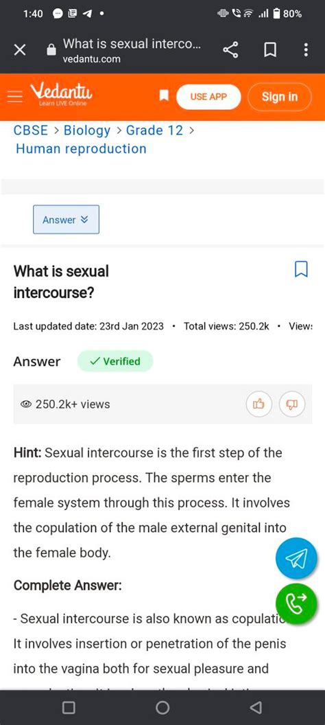 Intercourse Process Picture
