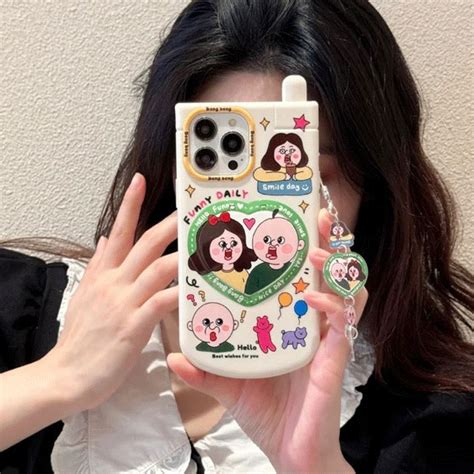 아이폰 빵빵이 옥지 하트 레트로 안테나 키링 세트 폴더폰 미러케이스 커플케이스 우정케이스 생일 선물 아이폰11 12 13 14 15 에이블리