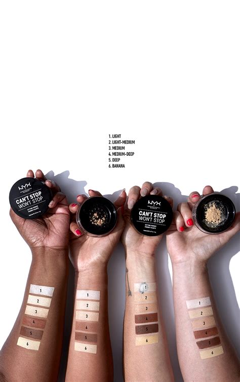 nyx pmu can t stop won t stop setting powder banana prettylittlething