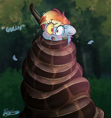 3674717 Safe Artistfluffyxai Rainbow Dash Pegasus Pony Python
