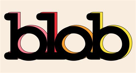 The Blob Logo In Its Many Iterations Blob Blob