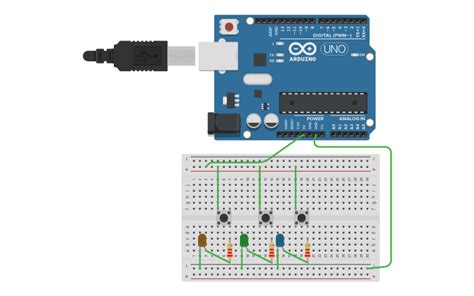 Circuit Design 3 Led Arduino Tinkercad Circuit Design 3 Led Arduino Tinkercad