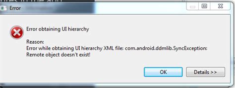 Error Obtaining Ui Hierarchy Issuesbugs Appium Discuss