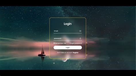 Responsive Animated Login Form Using Html And Css Youtube