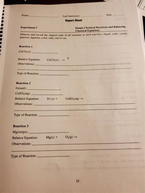 solved name date lab instructor report sheet experiment 7 simple