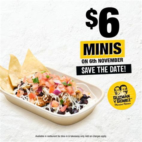 Guzman Y Gomez 6 Minis Promotion Mini Bowls And Burritos Deal 6 Nov 2024