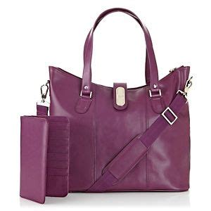 Everyday Purple Bag With Removable Pouch Joy Mangano Luggage Sets