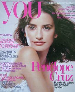 You Magazine Penelope Cruz Cover 20 August 2006