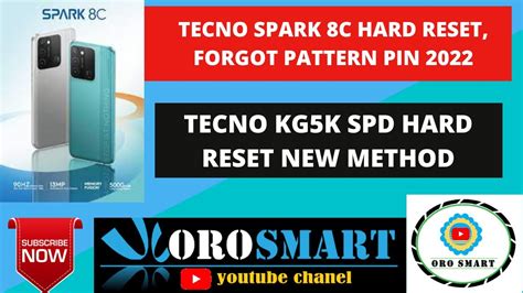 TECNO SPARK C HARD RESET NEW METHOD TECNO KG K PATTERN UNLOCK YouTube