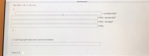 Solved Write A Program That Gets The Midterm Project And