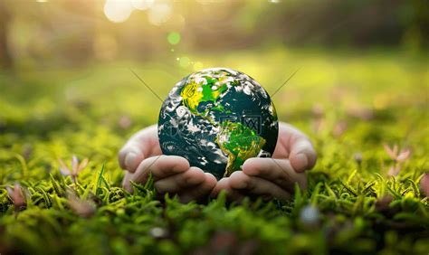 绿色节能呵护地球绿色环保高清摄影大图 千库网