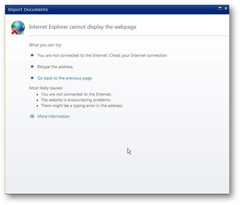 Error Cannot Display The Webpage When Importing Large Zip Files