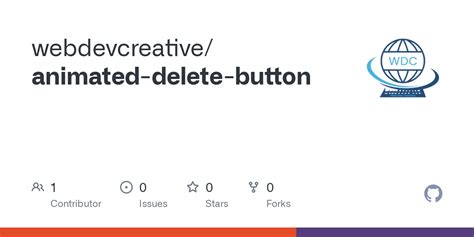 GitHub Webdevcreative Animated Delete Button
