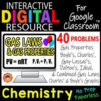 GAS LAWS Gas Properties Digital Resource For Google Slides CHEMISTRY Chemistry Google