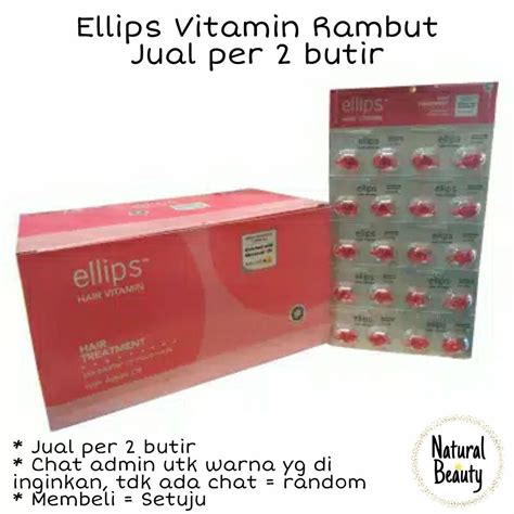 Ellips Vitamin Rambut Ellips Elips Vitamin Rambut Jual Per 2 Butir Lazada Indonesia