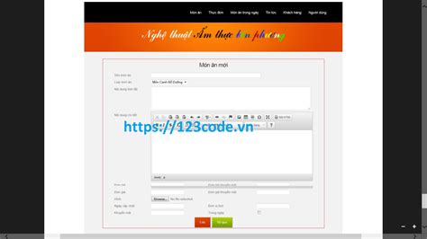 Share source code kèm báo cáo website quản lý nhà hàng php thuần miễn phí