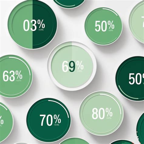 circle loading and circle progress collection set of circle percentage