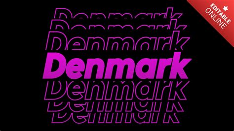Denmark Text Effect Generator