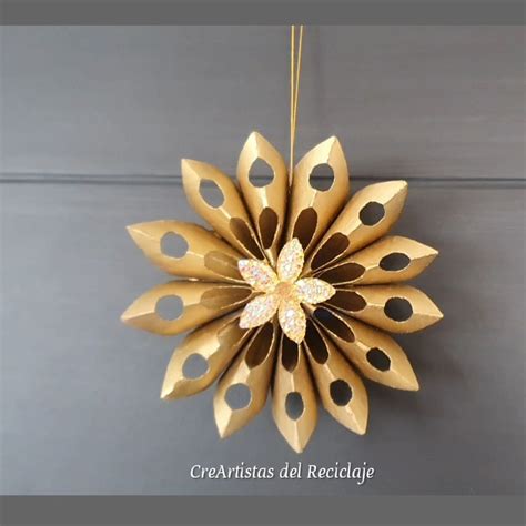 Esto Es Sorprendente Genial Estrella Navideña Con Rollos De Papel