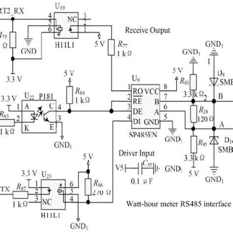 Rs485 Interface Circuit Download Scientific Diagram