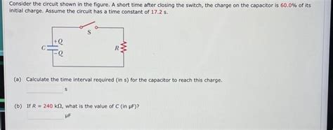Solved Consider the circuit shown in the figure. A short | Chegg.com