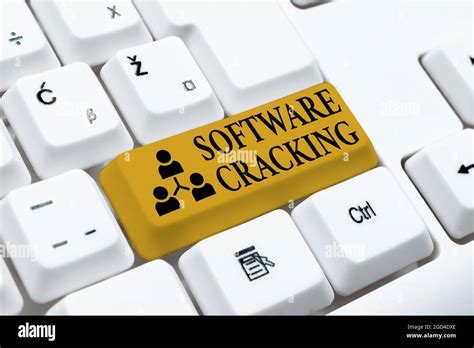 inspiration showing sign software cracking conceptual photo