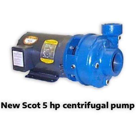 New New Scot 5 Hp Centrifugal Pump Model 602 Tefc Motor 115 Gpm 51