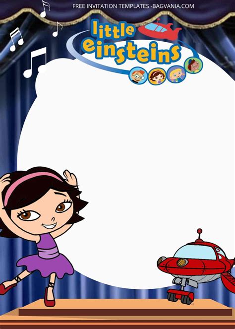Free Little Einsteins Birthday Invitation Templates