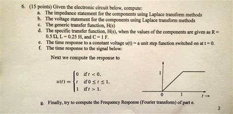 Solved Given The Electronic Circuit Below Compute The Chegg