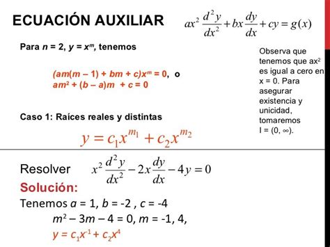 Ecuacion De Cauchy Euler