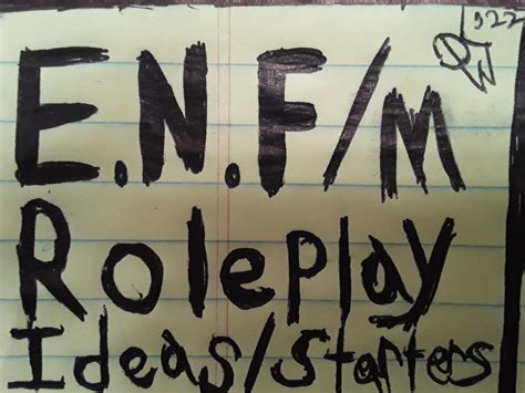 Enfenm Roleplay Starters And Ideas By Edgarallenda On Deviantart