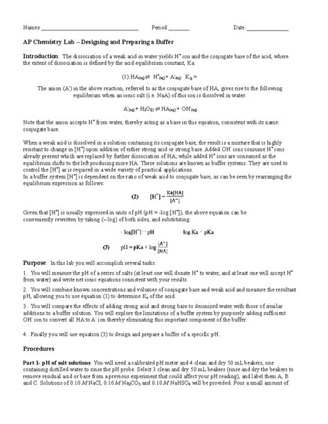 Ap Lab Buffer Systems Names