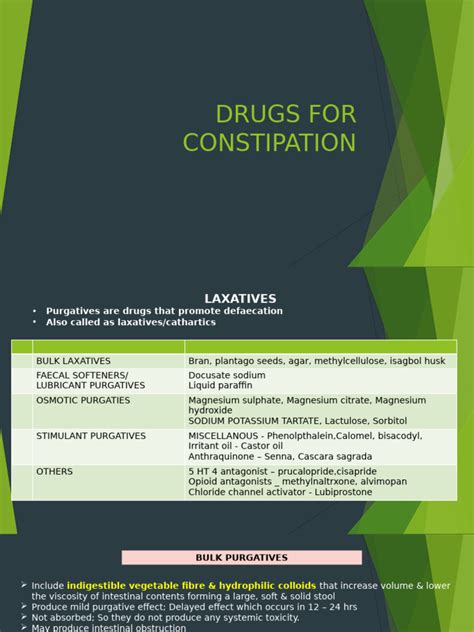 Bdrugs For Constipation Pdf Gastroenterology Constipation