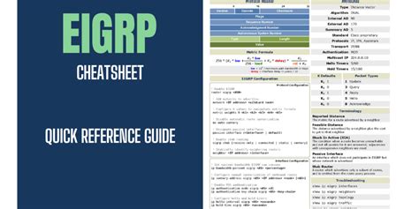 Eigrp Cheatsheet Your Quick Reference Guide Connect 4 Techs