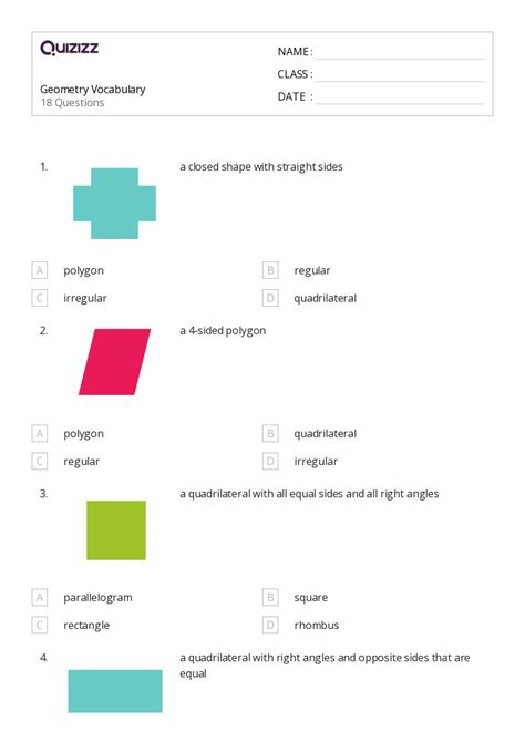 50 Geometry Worksheets For 3rd Class On Quizizz Free And Printable